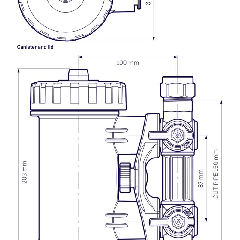 MagnaClean Professional 2 vannfilter m/ magnetstav | ABK-Qviller