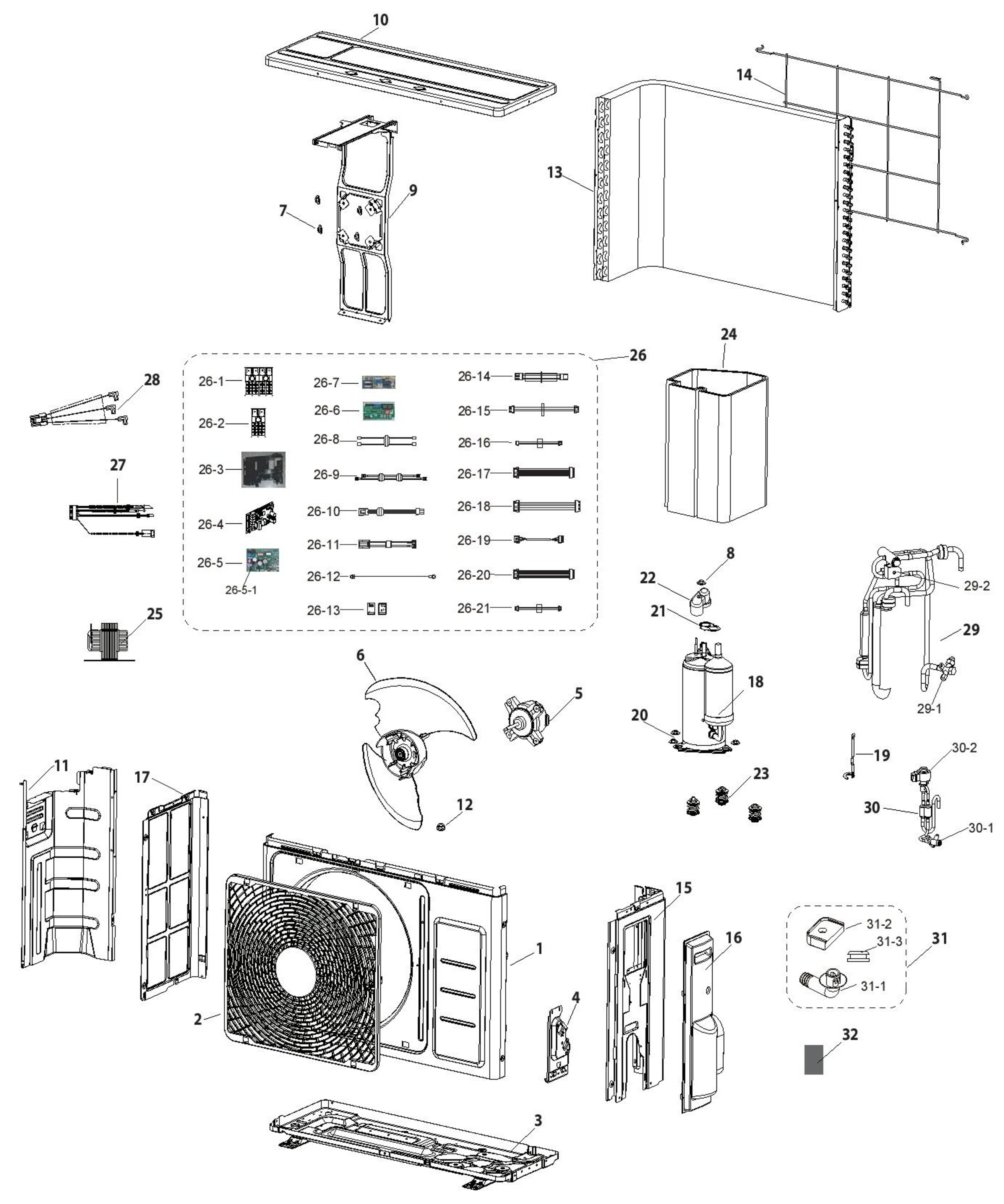 CAC Splitt R410a utedel | ABK-Qviller